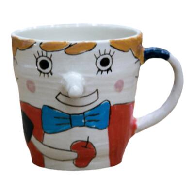 日本立体动物粗陶咖啡杯