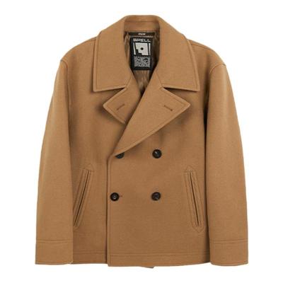 SPELLEDIT双排扣宽领大衣