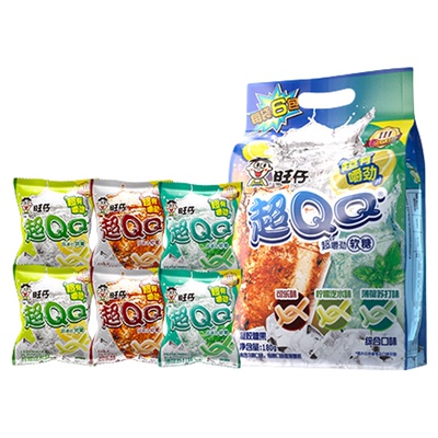 旺旺QQ果汁100软糖120g解馋糖果