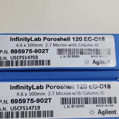 议价POROSHELL安捷伦695975-902T EC-C18色谱柱 4.6*100mm 2.7u