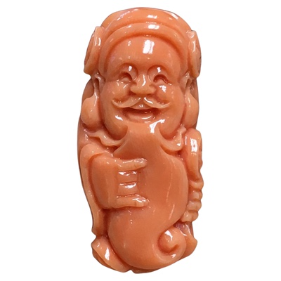 ENIMOL莫莫珊瑚财神雕刻吊坠