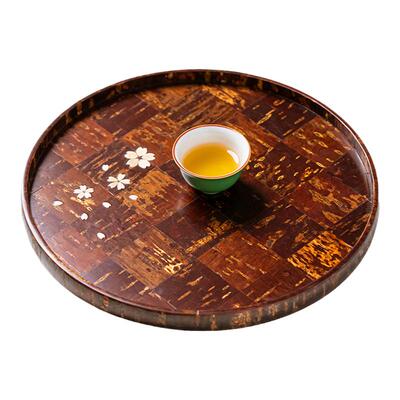 小鹿田烧日本进口实木托盘