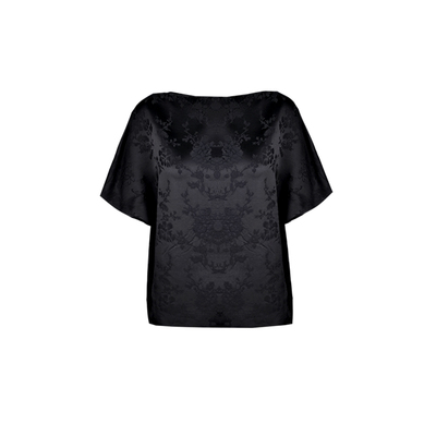 苏杭丝绸后构想提花上衣半裙套装