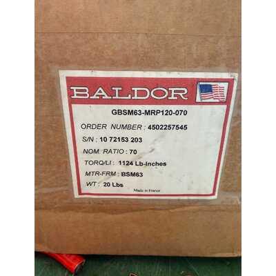 议价BALDOR葆德GBSM63MRP120070维修