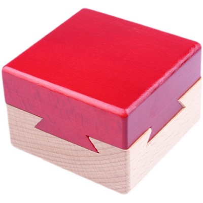 表白藏物木质解密盒机关益智玩具