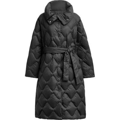 COACH/蔻驰奥莱女士锦纶长款绗缝羽绒服