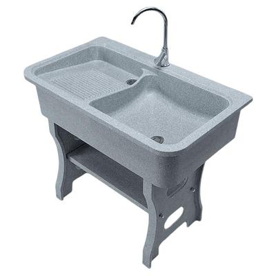 石英石一体成型加厚洗衣池带