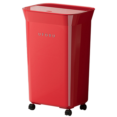 uforu中古风厨房垃圾桶带盖带轮