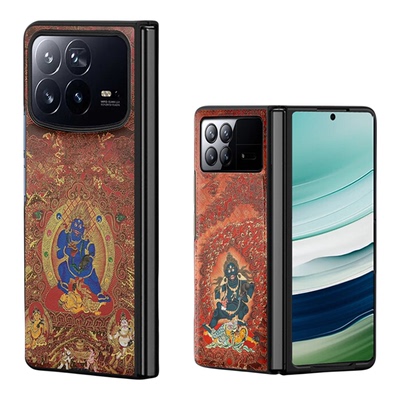 适用于小米mixfold4素皮手机壳