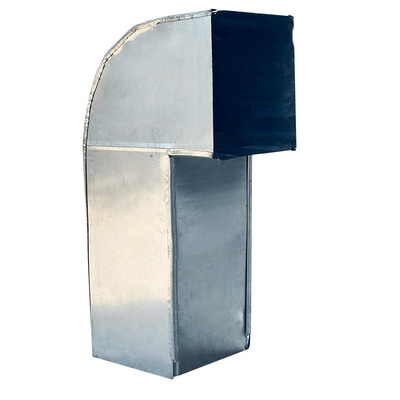 烧烤车烟囱管方形排烟道管方转圆