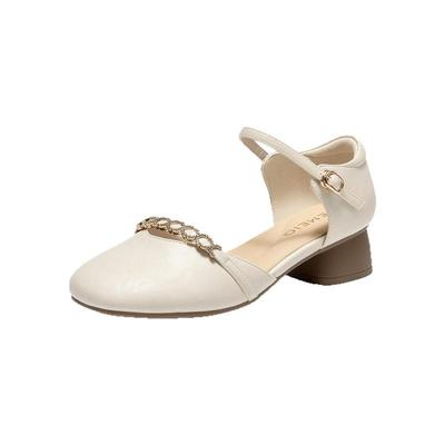 戈美其2025新款商场同款包头凉鞋