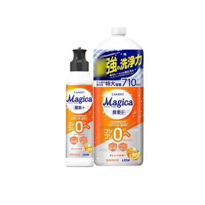 lion狮王 CHARMY Magica 酵素洗洁精 橙香220ml+710ml组合
