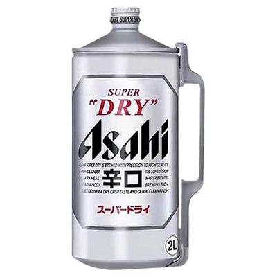 日本进口朝日超爽生啤2L桶装啤酒