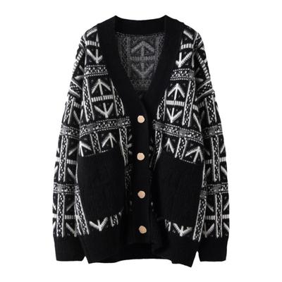 费尔岛复古编织羊绒衫