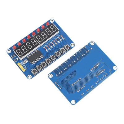 TM1638按键数码管LED显示模块