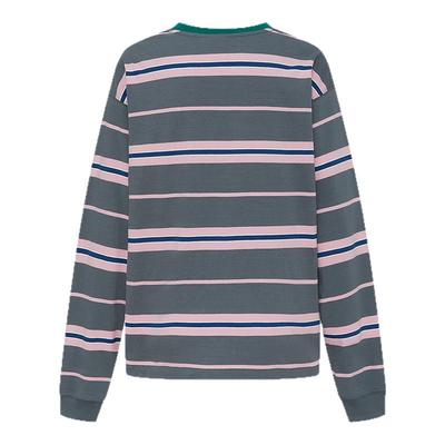 MOUSSY秋季新品甜美风刺绣卡通撞色条纹长袖T恤028IAY90-1871