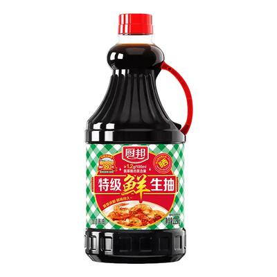 厨邦特级鲜生抽2.25kg大瓶酱油