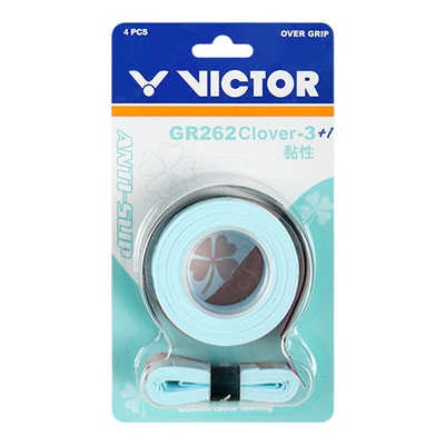 victor胜利羽毛球拍手胶威克多4条装印花握把胶拍柄绑带GR262