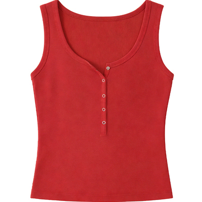 MomJane哺乳背心吊带红色新年款