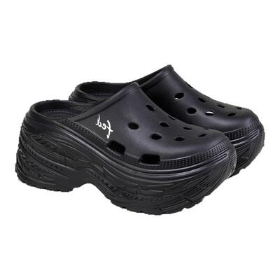 fed厚底洞洞鞋夏季新款女鞋舒适沙滩鞋包头凉拖女款S0508-YAC731