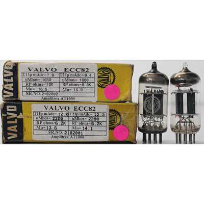 议价ECC82 Valvo 透明玻璃 英国制造 Amplitrex AT1000 已测试 10