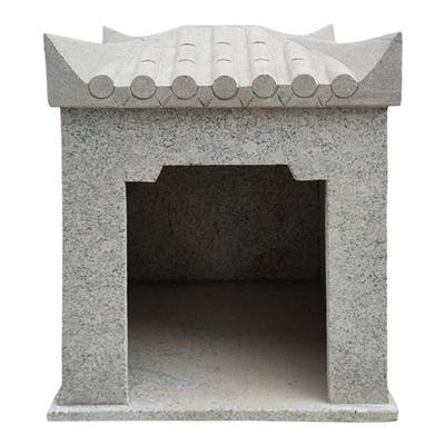 石雕小庙土地庙户外青石摆件