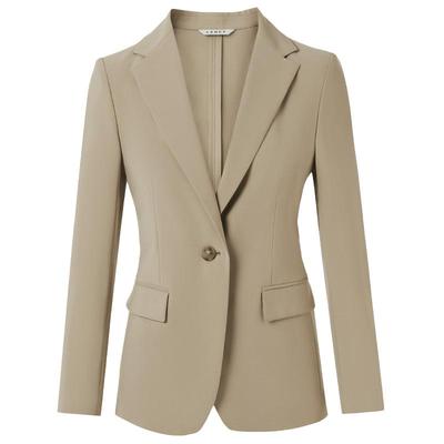 LANCY/朗姿2024春季新款商务经典简约西装外套女收腰通勤气质西服