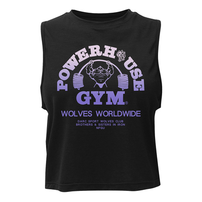 MUSCLEMATE女子短款运动背心GYM瑜伽跑步综合训练透气罩衫健身服