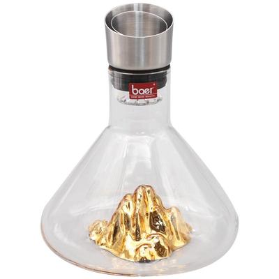 berg瀑布镀金冰山水晶玻璃