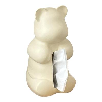 Click陶瓷奶糖熊纸巾抽收纳摆件