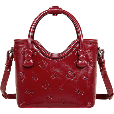 新年本命年礼物TOUTOUhellokitty三丽鸥托特包结婚包红色包包生日