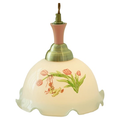 卧室奶油风法式床头吊线灯复古玄关入户走廊阳台电视背景墙小吊灯