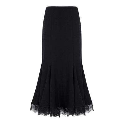 LYNEE【人鱼公主】复古蕾丝拼接鱼尾半裙女冬设计感中长款半身裙