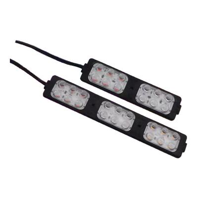 12v24v摩托车爆闪灯红蓝警示灯