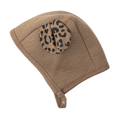 考拉蒂尔豹纹婴儿夹棉护耳帽