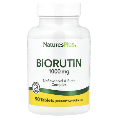 NaturesPlus芦丁补充片天然生物类黄酮支持毛细血管健康久坐帮助