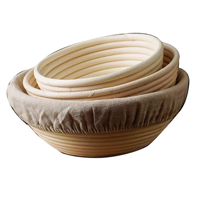 藤编面包发酵篮圆形藤篮椭圆型