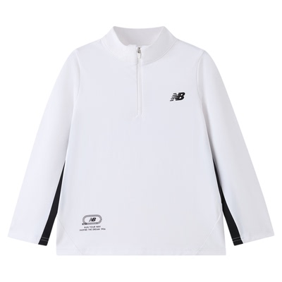 New Balance nb童装儿童男女26年春新款半拉链运动T恤ND7DG16043
