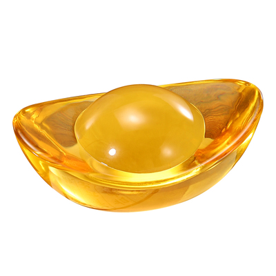 黄水晶元宝家居聚宝盆配件