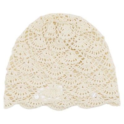 clásico夏季帽子女款2026新款冷帽薄款针织镂空法式复古装饰包头