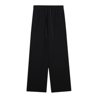 THESOONG中腰显瘦醋酸抗皱休闲裤