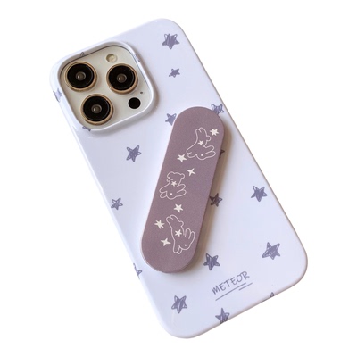 白灰黄星星适用于三星s25ultra光面菲林手机壳s22+/s23ultra创意小众防摔硬壳三星S24ULTRA/s21+三星s23/s25+