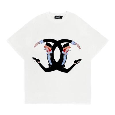 短袖潮情侣恶搞t恤休闲美式重磅