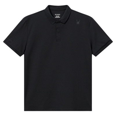 蜘蛛春夏男弹力针织翻领短袖POLO