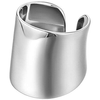 白岚光面耳骨夹女999纯银耳环