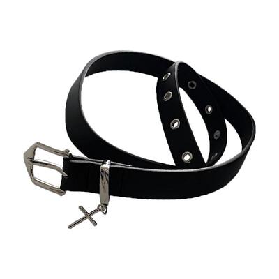 嘻哈免打孔裤带韩版复古懒人皮带