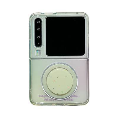 折叠款渐变色晕染磁吸支架保护壳