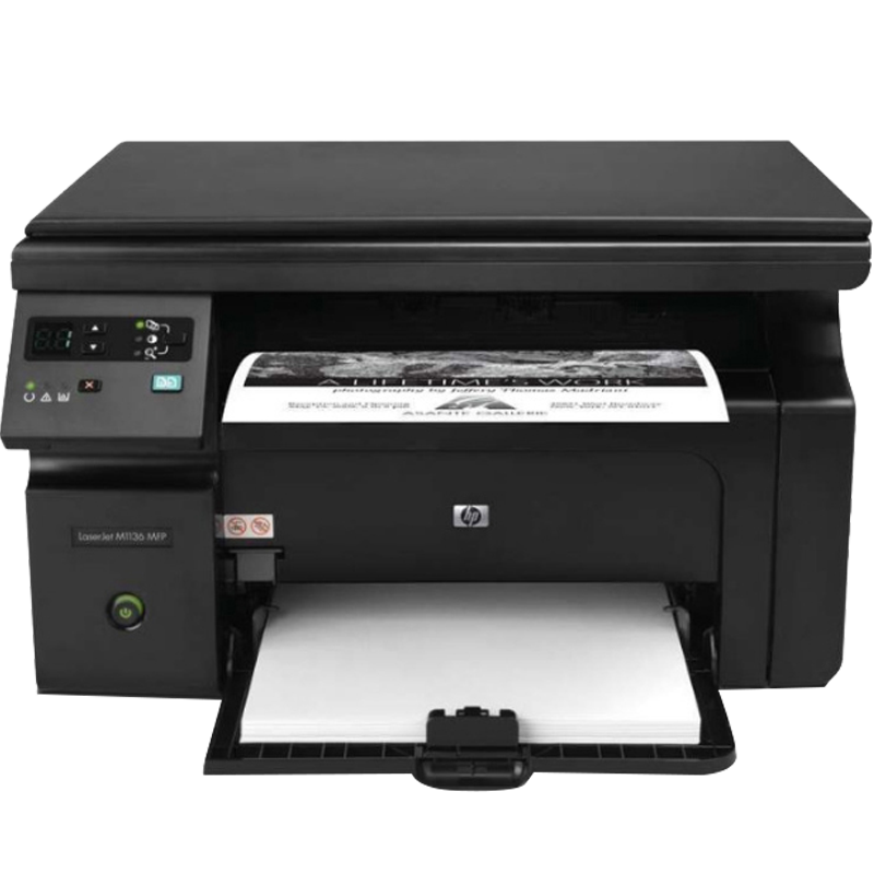 惠普 HP LaserJet M1136MFP黑白多功能激光一体机如何连接电脑-HP M1136-ZOL问答