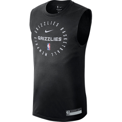Nike/耐克官方正品NBA GRIZZLIES男士圆领套头背心T恤HF1875-010