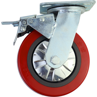 脚手架轮子加厚底座带刹车万向轮